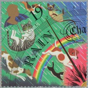 Stamp: "Rain" (United Kingdom of Great Britain & Northern Ireland(The ...