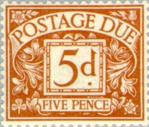 Stamp: Postage Due (United Kingdom of Great Britain & Northern Ireland ...