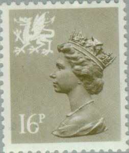 Briefmarke: Queen Elizabeth II - 16p Machin Portrait (Großbritannien ...