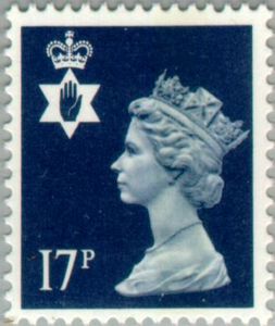 邮票: Queen Elizabeth II - 17p Machin Portrait (英国：北爱尔兰地区Mi:GB-NI 55,Sn ...