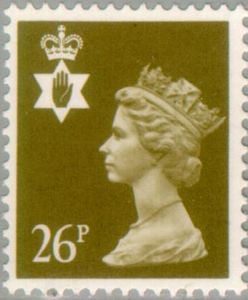 邮票: Queen Elizabeth II - 26p Machin Portrait (英国：北爱尔兰地区Mi:GB-NI 57,Sn ...