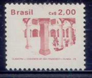 Stamp: St. Francis's Monastery, Olinda (Brazil(Heritage) Mi:BR 2197C,Sn ...