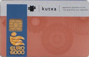 Bank Card: KUTXA Euro 6000 (Kutxa - Caja Guipuzcoa San Sebastian ...