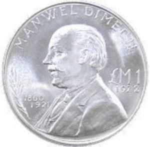 Coin: 1 Pound (social reformer Manwel Dimech) (Malta(1972 - 1st ...