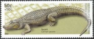 Stamp: Pro Philately - Yacare Caiman (Caiman yacare) (Argentina ...