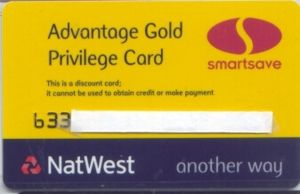 Bank Card: Advantage Gold Privilege Card (National Westminster Bank ...