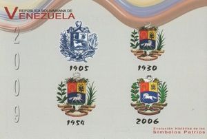 Tarjeta Postal: Evolucion Historica de los Simbolos Patrios (Venezuela ...