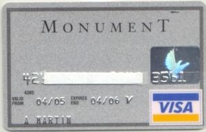 Bank Card: MonumenT (Barclays Bank, United Kingdom of Great Britain ...