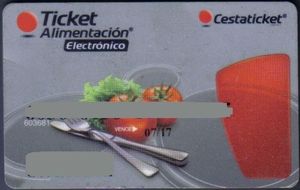 Cartões de bancos: Ticket Alimentación Electrónico - Cestaticket (Banco ...