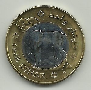 Moneda: 1 Dinar (Fantasía, Emisiones(Palestine) Col:FF-00264,Unu:x10