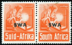 Stamp: Welder,Pair (South-West Africa(Issues of S. Africa) Mi:NA-SW 226 ...