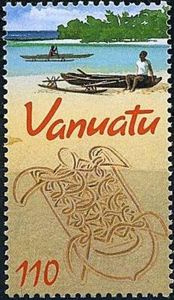 Stamp: Traditional Pattern (Vanuatu(Traditional Sand Draw) Mi:VU 1147 ...