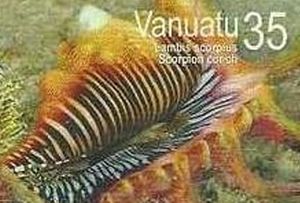 Stamp: Scorpion Spider Conch (Lambis scorpius) (Vanuatu(Shells and sea ...
