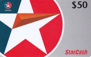 Gift Card: Star Cash (Caltex, Australia(Caltex) Col:AU-CALT-001-0050-0610