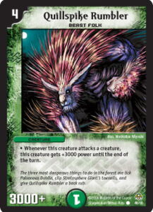 Game Card: Quillspike Rumbler (Duel Masters(Blastplosion of Gigantic ...