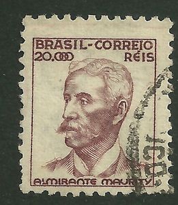 Stamp: Almirante Maurity (Brazil(Definitives, Milreis) RHM:BR 411