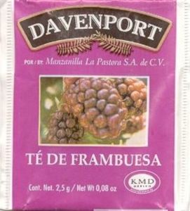 Bolsa de Té: Té de Frambuesa, flap (Davenport, MéxicoCol:TB-MX-0208