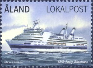 Stamp: M/S Sally Albatross (Åland Islands(Passenger Ferries) Mi:AX 354 ...