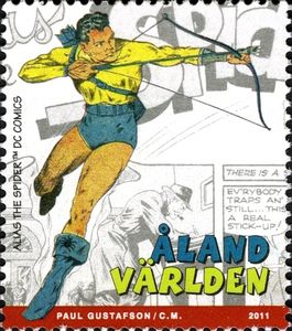 Stamp: Alias the Spider (Åland Islands(Åland Superheroes) Mi:AX 344,Sn ...