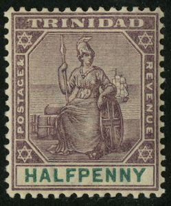 Stamp: Seated Britannia (Trinidad(Seated Britannia Definitives 1896 ...