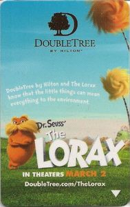 Hotel Card: DoubleTree - Dr. Seuss The Lorax (DoubleTree by Hilton ...