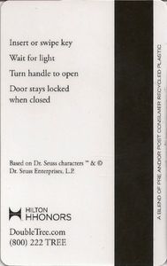 Hotel Card: DoubleTree - Dr. Seuss The Lorax (DoubleTree by Hilton ...