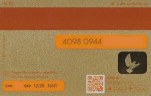 Bank Card: UCard (Unibank, AzerbaijanCol:AZ-VI-0047
