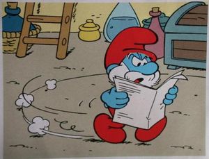 Adesivos: Smurfs - Grote Smurf - Sticker no. 139 (Panini, Resto do ...