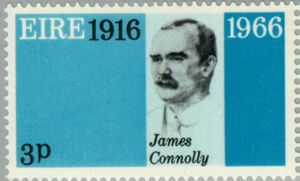 Stamp: James Connolly (Ireland(50th Anniv. of the Easter Uprising) Mi ...