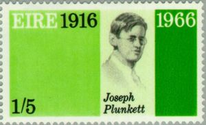 Stamp: Joseph Plunkett (Ireland(50th Anniv. of the Easter Uprising) Mi ...