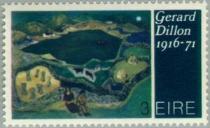 Stamp: Gerard Dillon 1916-71 (Ireland(Contemporary Irish Art (4th issue ...