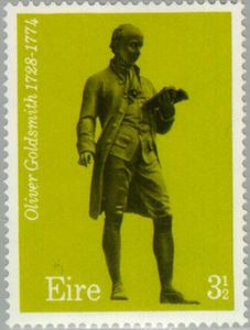 Stamp: Oliver Goldsmith 1728-1774 (Ireland(Death Bicentenary of Oliver ...