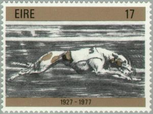Stamp: Dog Racing 1927-1977 (Ireland(Golden Jubilees) Mi:IE 370,Sn:IE ...