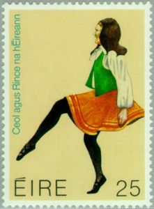 Stamp: Dancing (Ireland(Traditional Music and Dance) Mi:IE 427,Sn:IE ...