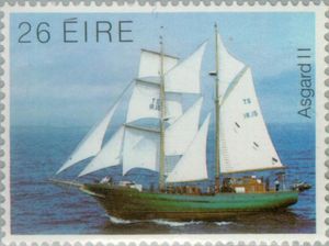 Stamp: "Asgard II" (cadet brigantine) (Ireland(Irish Boats) Mi:IE 478 ...