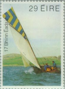 Stamp: Howth 17 foot yacht (Ireland(Irish Boats) Mi:IE 479,Sn:IE 532,Yt ...