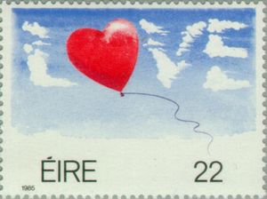 Stamp: LOVE (Ireland(Greetings Stamps 1985) Mi:IE 553,Sn:IE 606,Yt:IE ...