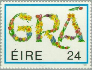 Stamp: GRA (Ireland(Greetings Stamps 1989) Mi:IE 669,Sn:IE 734,Yt:IE ...