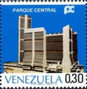 Stamp: „Parque Central“, Caracas (Venezuela(Opening of the Parque ...