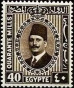 Stamp: King Fuad I (Egypt(King Fuad I (1927-33)) Mi:EG 132,Sn:EG 144,Yt ...