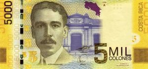 Banknote: 5,000 Colones (Costa Rica(2009-2015 Issue) Wor:P-276a 💴