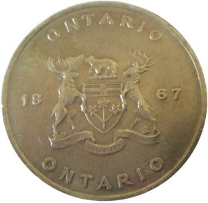 Token: Ontario white trillium (Canada(100th Anniversary of the ...