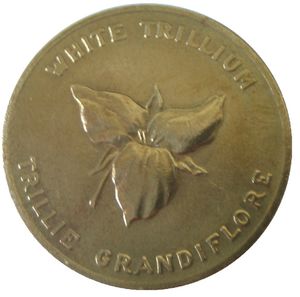 Token: Ontario white trillium (Canada(100th Anniversary of the ...