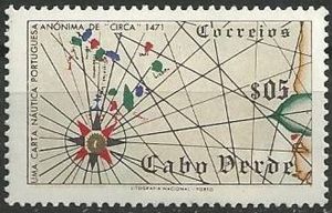 Stamp: Map, about 1471 (Cabo Verde(Portuguese Sailors) Mi:CV 280,Sn:CV ...