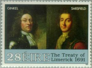 Stamp: The Treaty of Limerick 1691 (Ireland(300th Anniv. of the ...