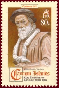 Stamp: Portrait of William Tyndale, c1492-1536, translator of New T ...