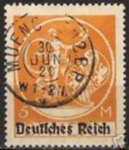 Stamp: Stamps of Bavaria overprinted Deutsches Reich (German Realm ...