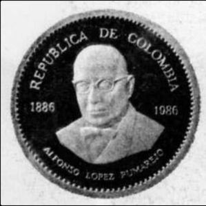 Coin: 20,000 Pesos (Centennial Birth of President López) (Colombia ...