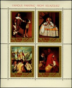 Stamp: Paintings by the Spanish painter Velazquez (Ajman(Paintings by ...