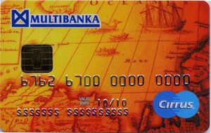 銀行卡: Cirrus Card (Multibanka, 拉脫維亞Col:LV-CR-0002 💳